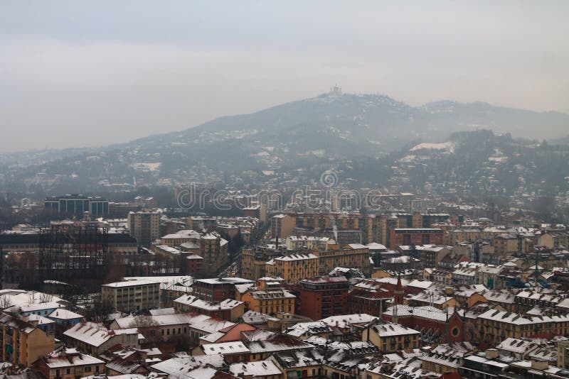 A winter in Turin stock image. Image of italy, alps, snow - 68574007