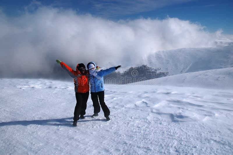 Winter vacation stock image. Image of snow, winter, happy - 22161349