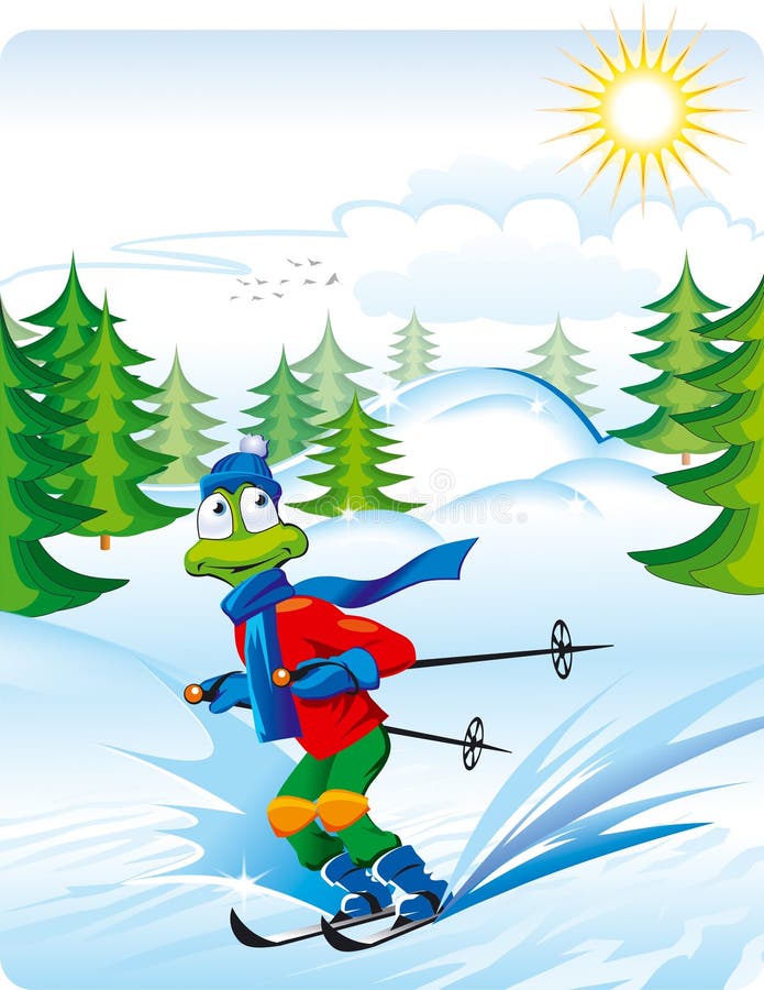 Frog Vacation Winter Stock Illustrations – 7 Frog Vacation Winter Stock ...