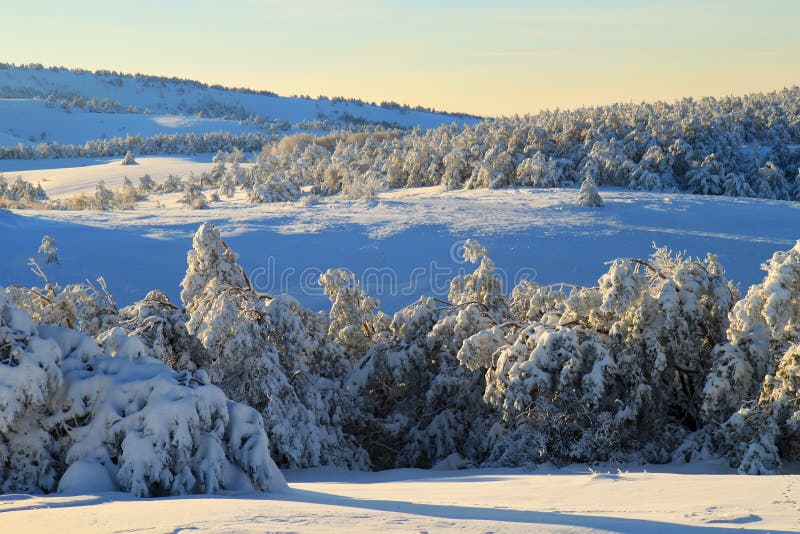 Winter valley stock image. Image of clarity, rime, fresh - 22340079