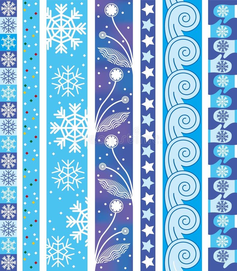 Winter vector border stock vector. Illustration of snow - 10947068