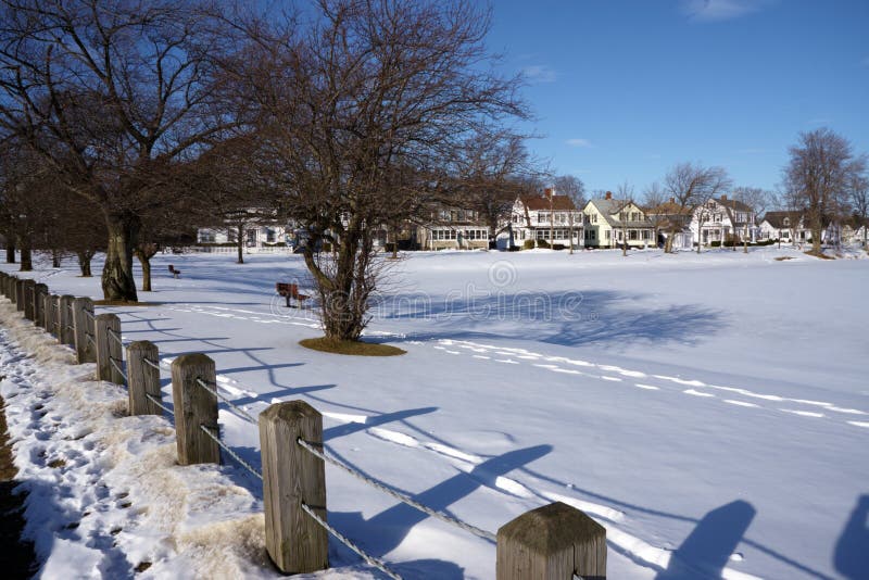 Winter view stock image. Image of architecture, snow - 12644345