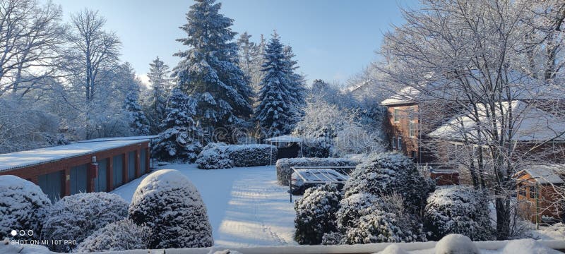Winter View from my Balcon stock photo. Image of balcony - 276669070