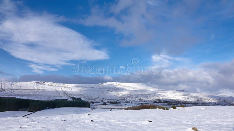 Whernside in Winter Wonderland. Stock Image - Image of ribble, valley ...