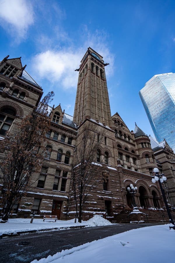 Winter View of Toronto S Old City Hall Editorial Stock Photo - Image of ...