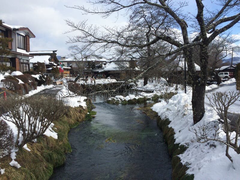 Winter View of Village in Okutama Japan Stock Image - Image of japan ...