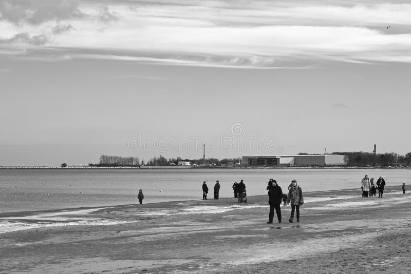 Winter Walk on a Sunny Day in February. Editorial Photography - Image ...