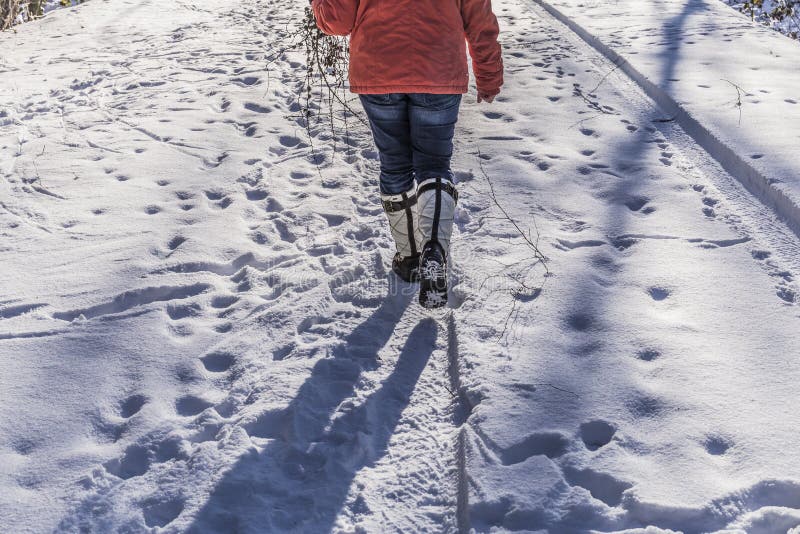 Winter walking stock photo. Image of coat, beautiful - 84977680