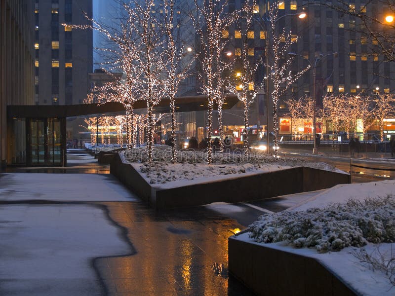 Winter Warmth stock image. Image of dark, lights, urban - 15449503