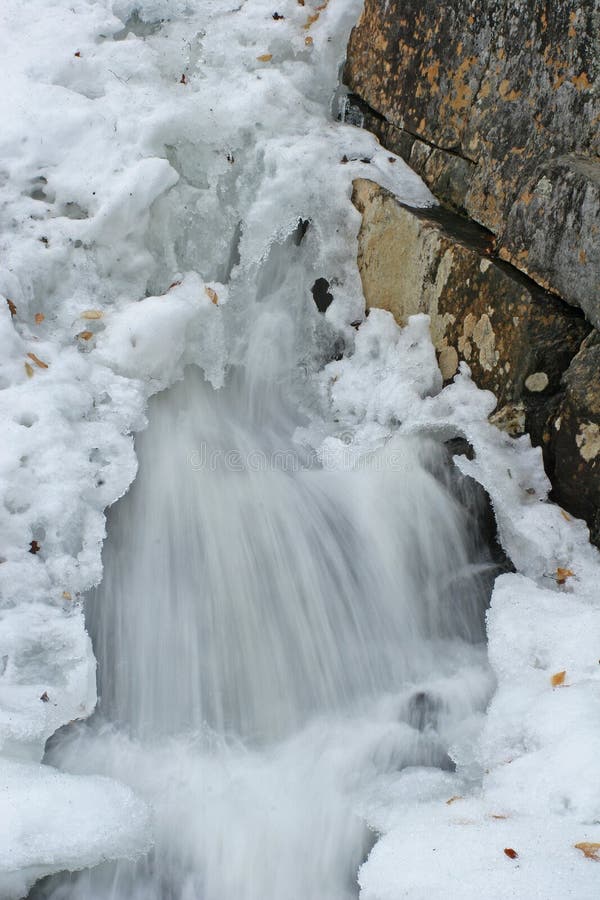 Winter waterfall stock image. Image of waterfall, flowing - 10630125