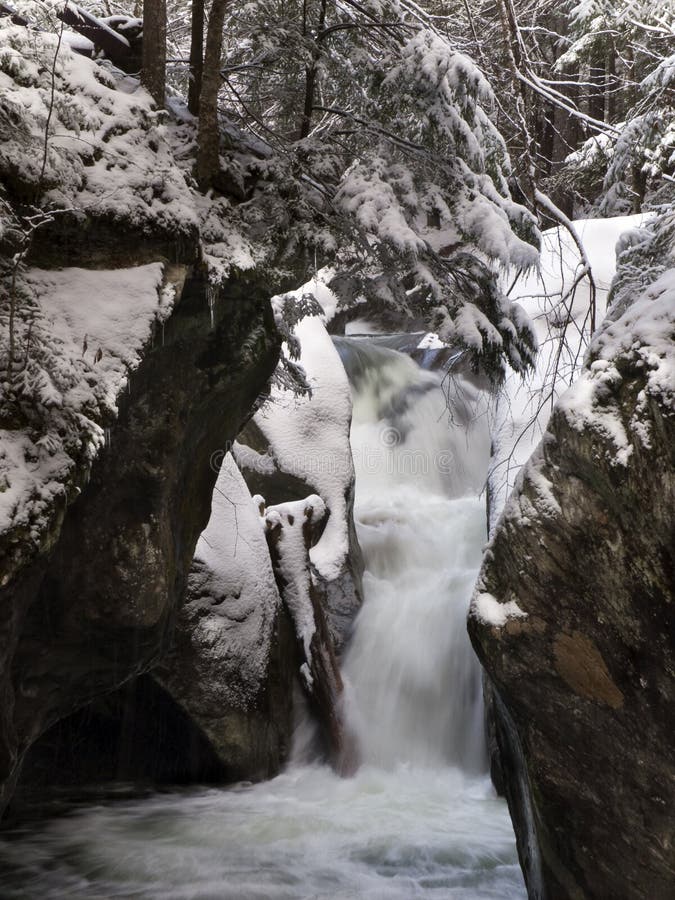Winter waterfall stock image. Image of condition, weather - 10921163