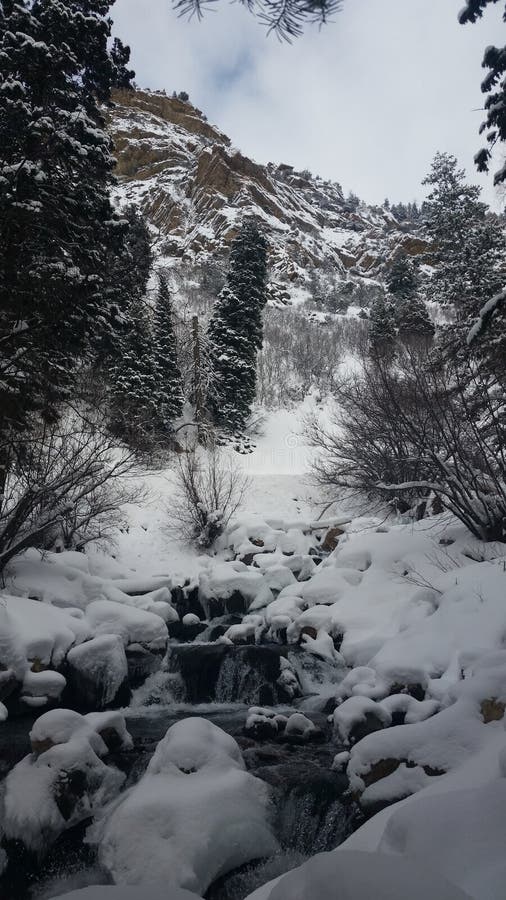 Winter Waters stock photo. Image of stopped, little, winter - 85064344