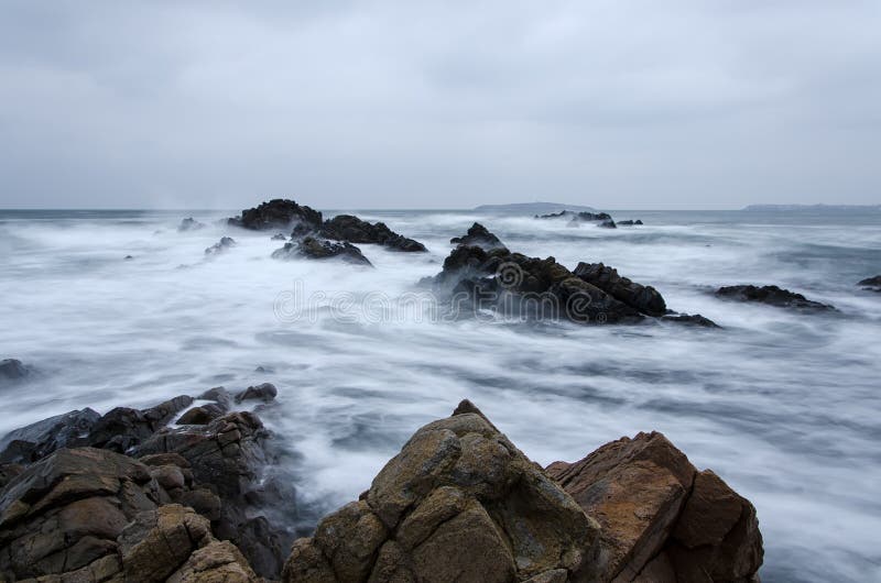 Winter Waves stock image. Image of scenic, rock, rush - 29302267