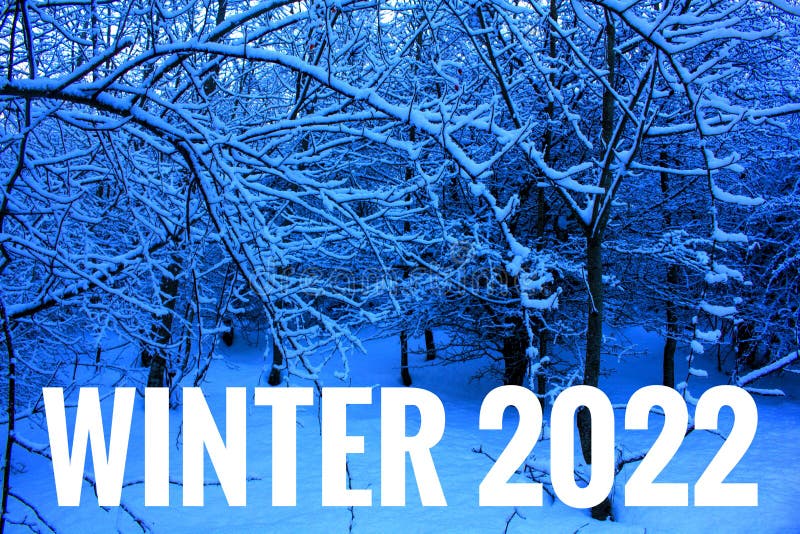 Winter 2022 Weather Snow Updates Page Header Background Stock Image ...