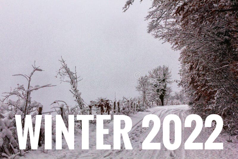 Winter 2022 Weather Snow Updates Page Header Background Stock Image ...