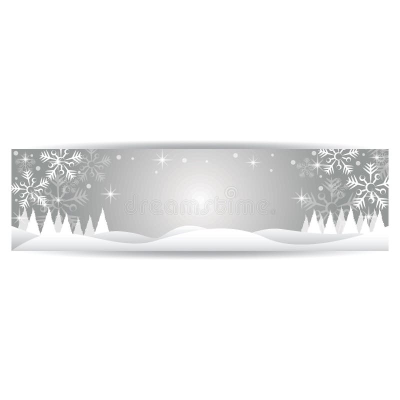 Winter Web Banner Design. Vector Illustration Decorative Design Stock ...