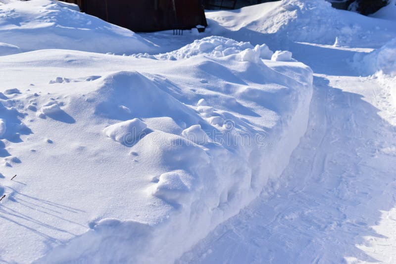 Winter White Snowy Paths during the Day Stock Photo - Image of tourism ...