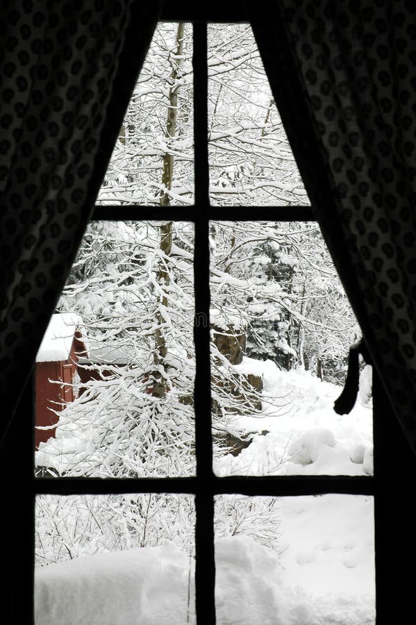 Winter window stock image. Image of covered, covering - 36279605