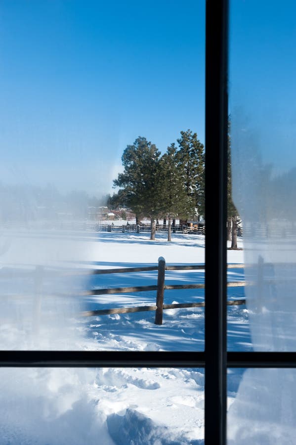 Winter window stock image. Image of covered, covering - 36279605