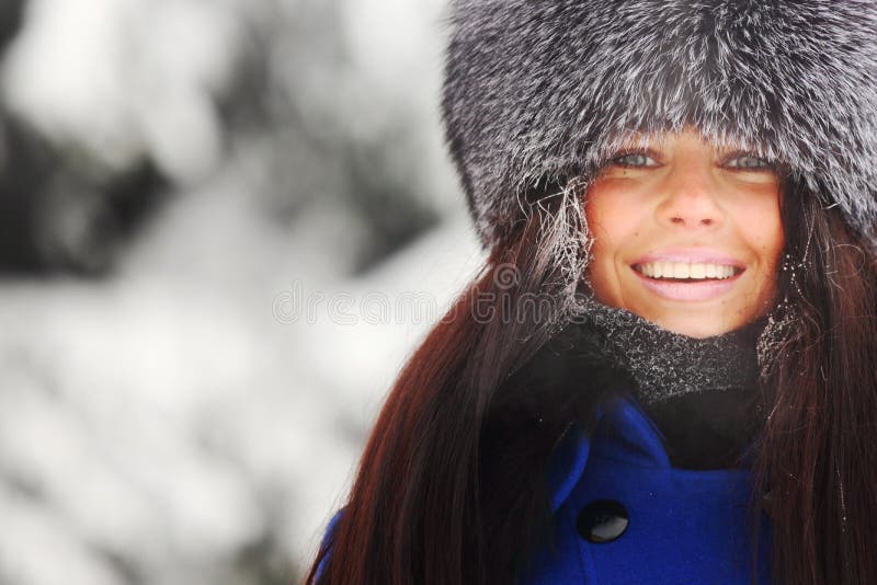 Winter women stock image. Image of female, smiling, grin - 22580839