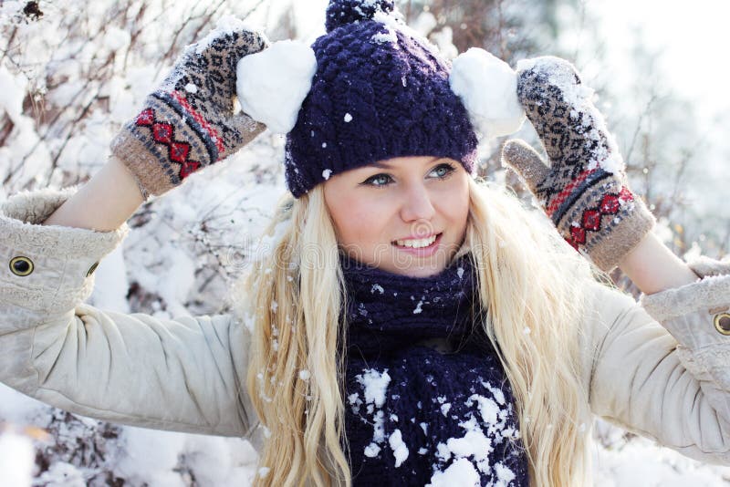 Winter women stock photo. Image of blonde, beauty, frost - 22979008