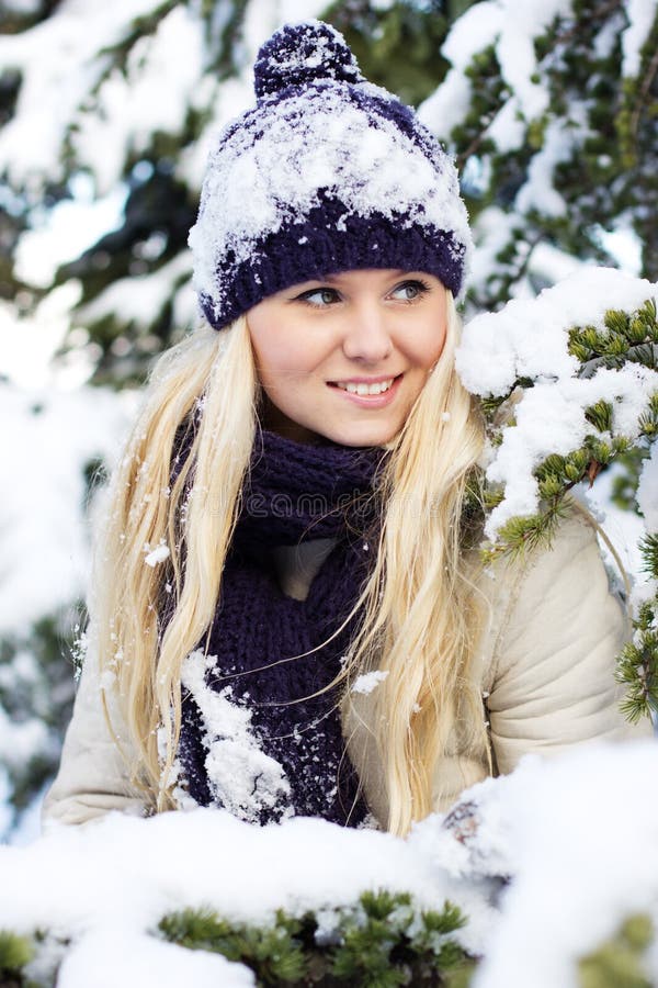 Winter women stock photo. Image of cheerful, adult, outdoor - 22979448