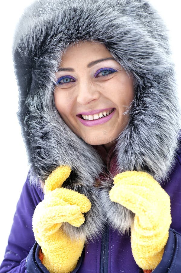 Winter women stock photo. Image of hand, joyful, beautiful - 27273766