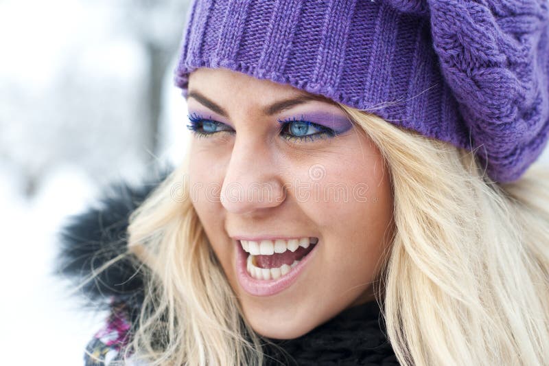 Winter women portrait stock photo. Image of female, beauty - 23327188