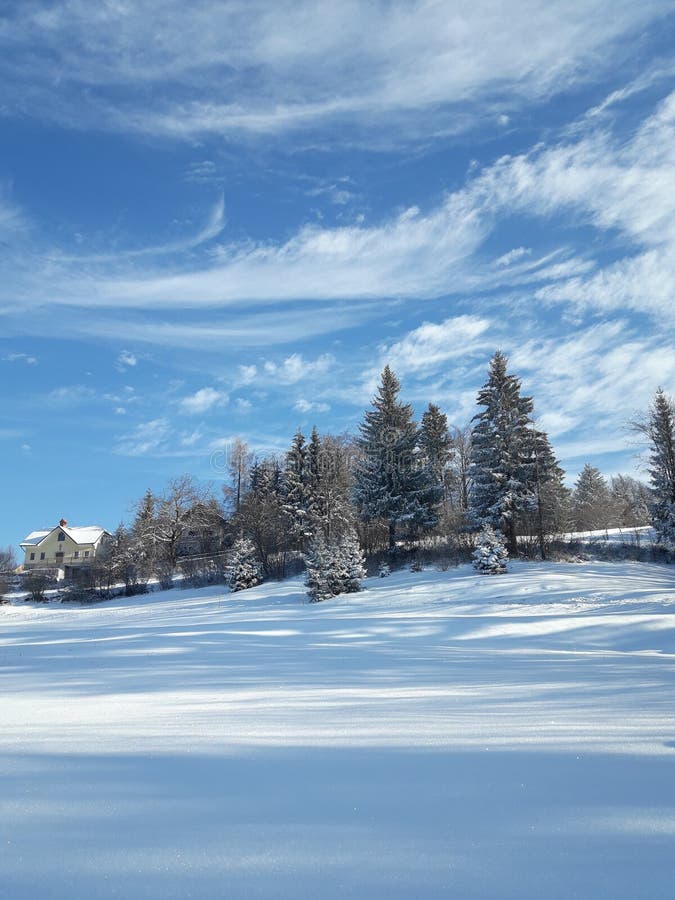Winter stock image. Image of nature, blue, snow, winter - 154277915
