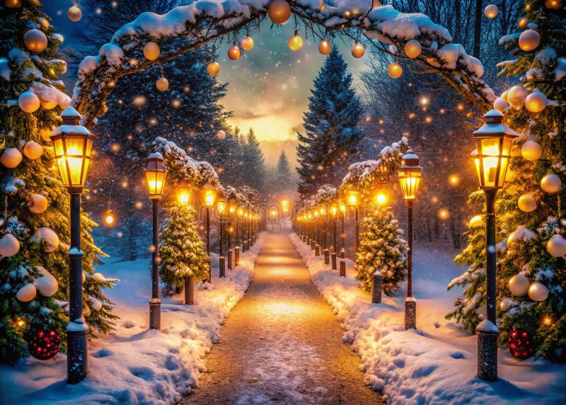 Winter Wonderland Pathway a Festive Stroll through a SnowDusted ...