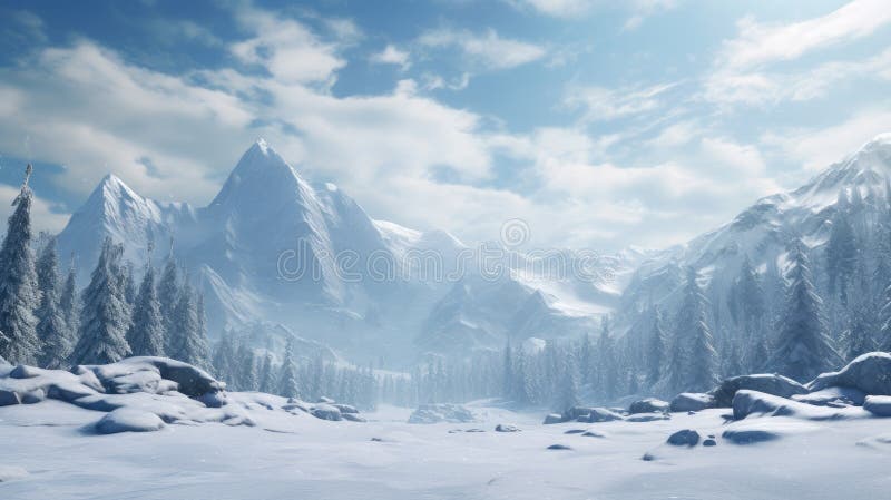 Winter Wonderland Scenes: Realistic Snowfall Backdrop for Festive ...