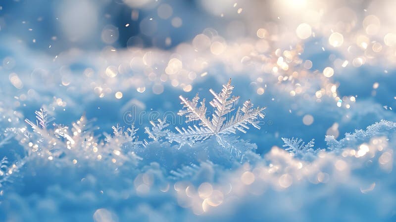 Winter Wonderland Snowflakes Background Image Stock Illustration ...