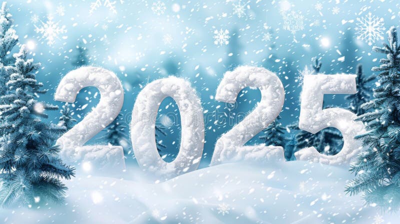 Winter Wonderland 2025: Snowy Celebration with Festive Decor Stock ...