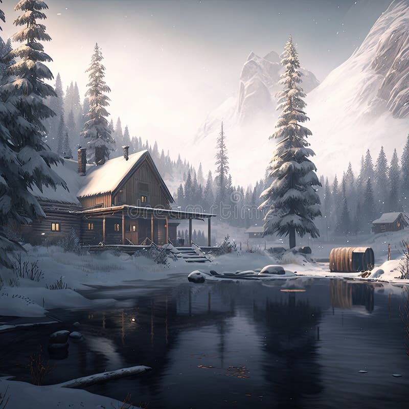 Winter Wonderland a Stunning Collection of Winter Backgrounds Stock ...