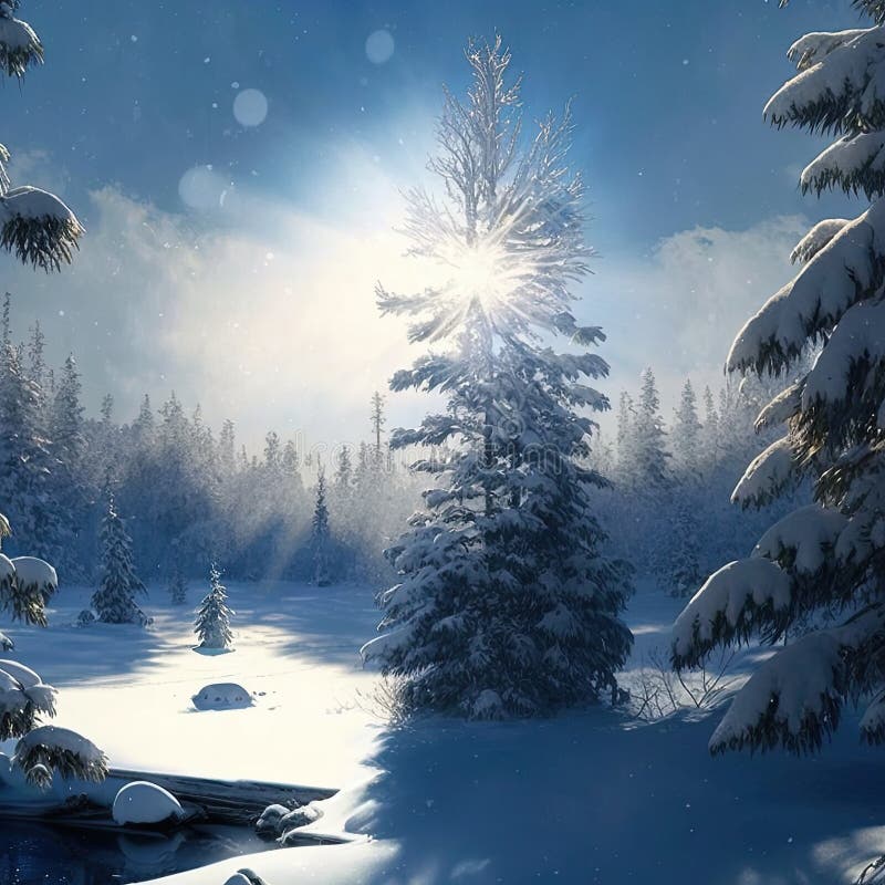 Winter Wonderland a Stunning Collection of Winter Backgrounds Stock ...