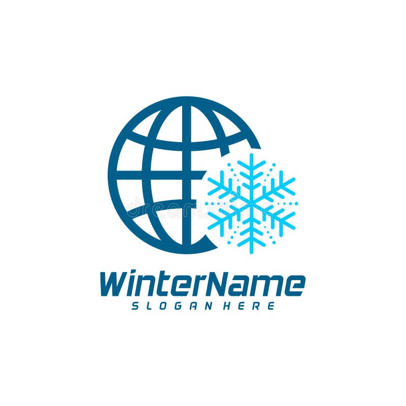 Winter World Logo Template, Winter Logo Design Vector Stock ...