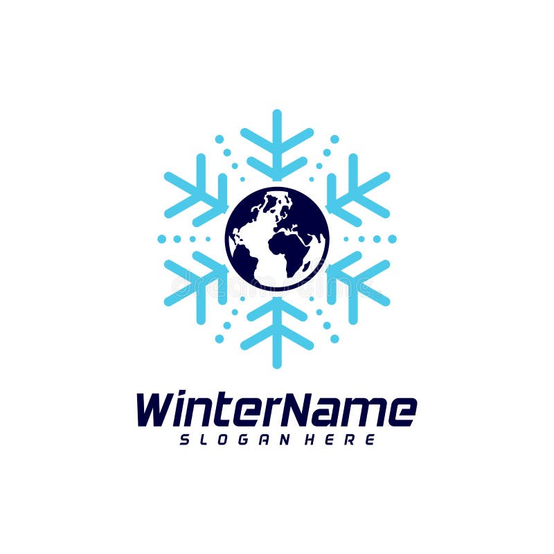 Winter World Logo Template, Winter Logo Design Vector Stock ...