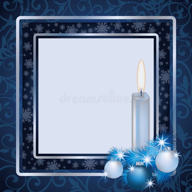 Winter Xmas Frame Scrapbooking Stock Vector - Illustration of ...