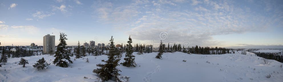 Winter in yellowknife stock photo. Image of north, area - 29526292