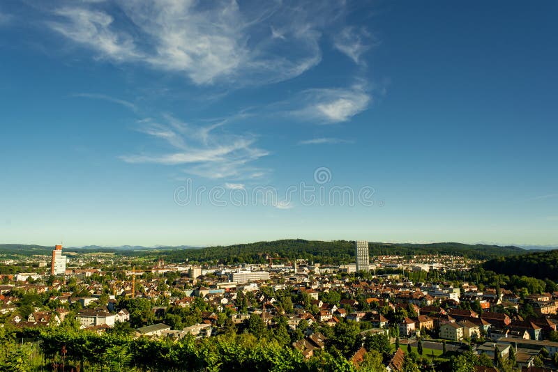 Winterthur stock image. Image of urban, green, swiss - 44130875