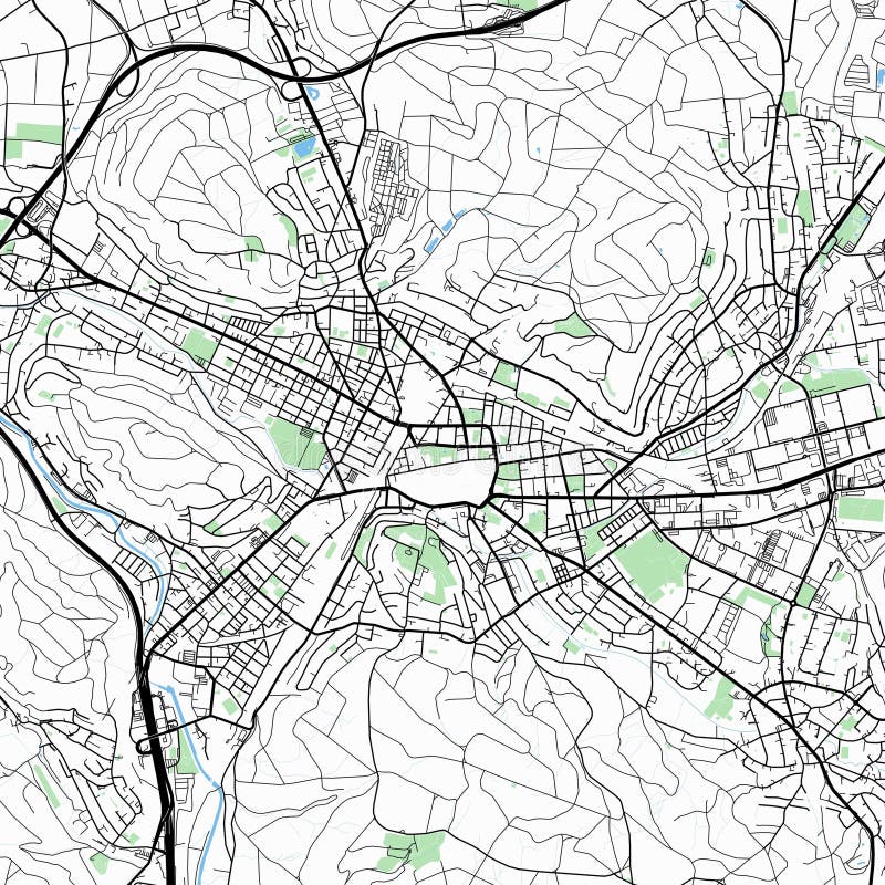 Winterthur map. stock illustration. Illustration of leaf - 306090465