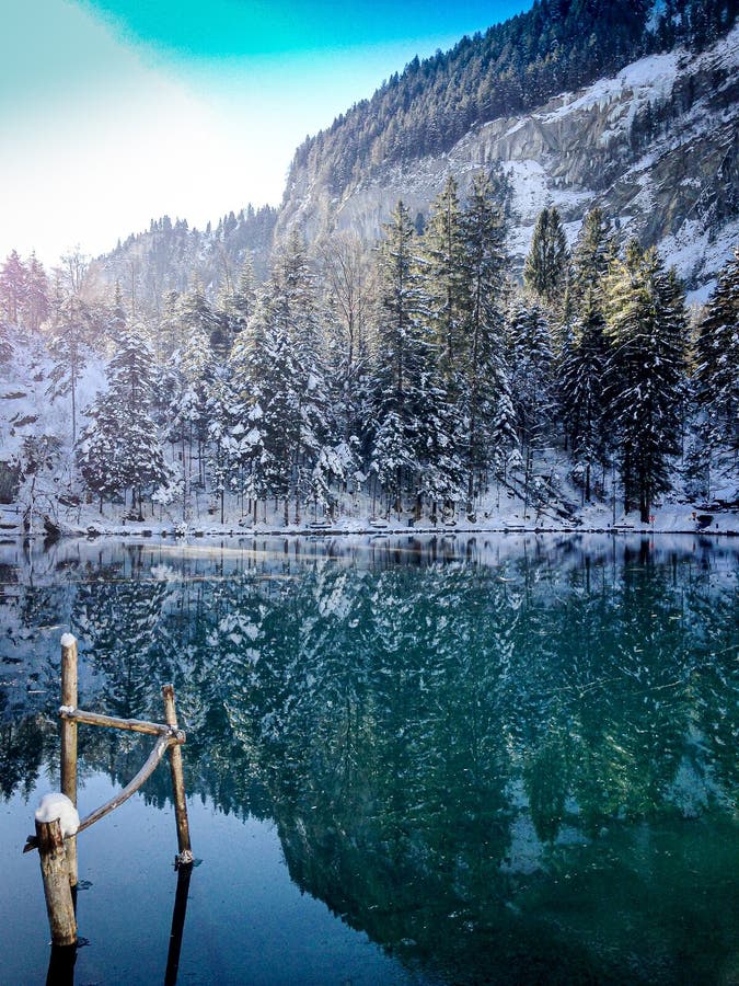 Wintery Blausee Stock Photos - Free & Royalty-Free Stock Photos from ...