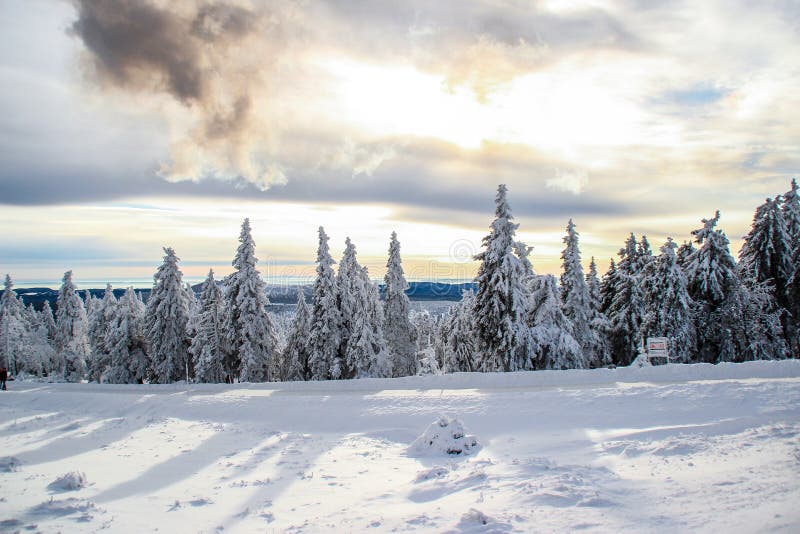 Wintery landscape stock photo. Image of landscape, dramatic - 129571372