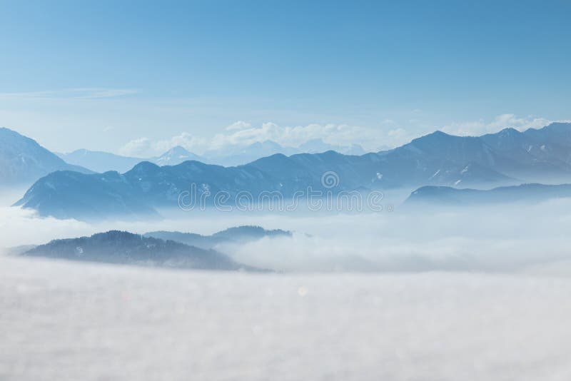 Wintr Scene, Amazing Mountain View, Space for Your Text Stock Image ...