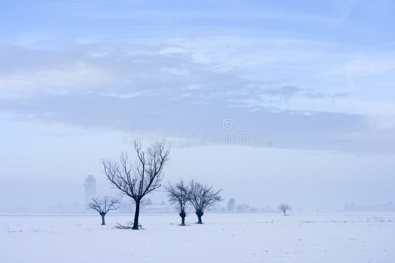 Wintry landscape stock photo. Image of alone, solitude - 12281964