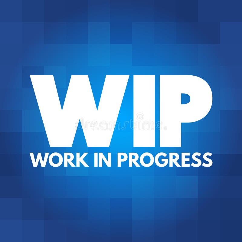 Wip Work Stock Illustrations – 126 Wip Work Stock Illustrations ...