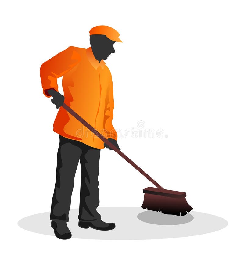 Street sweeper stock vector. Illustration of cleaner - 44495814