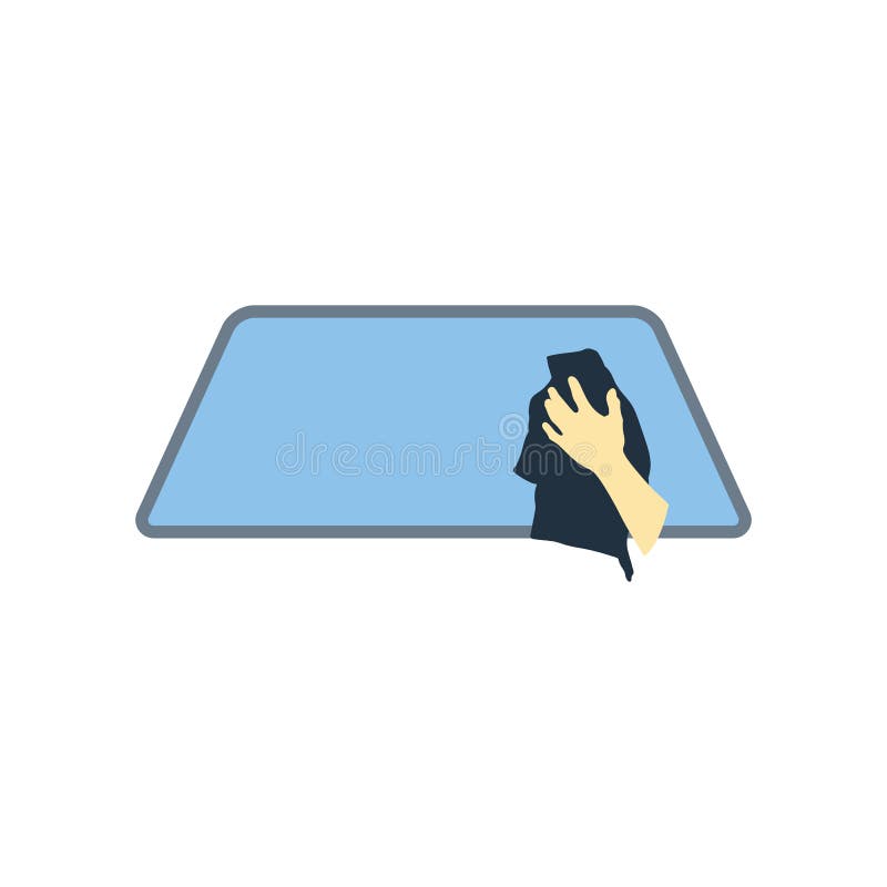 Wipe car window icon stock vector. Illustration of auto - 141076875