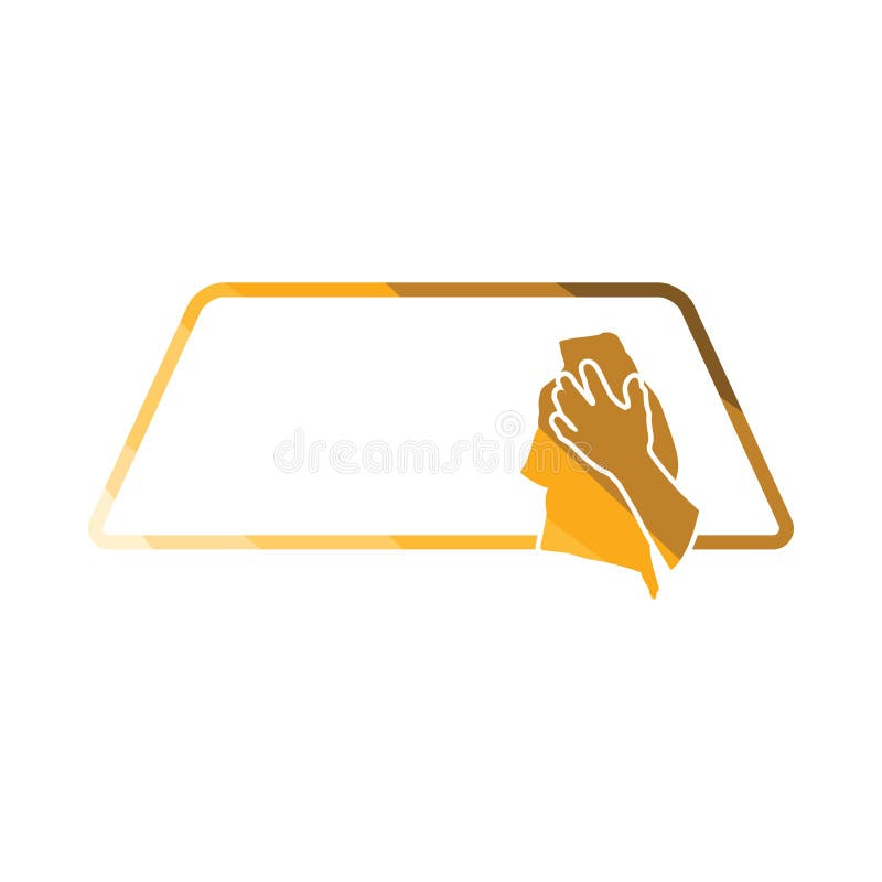 Wipe car window icon stock vector. Illustration of single - 145920034