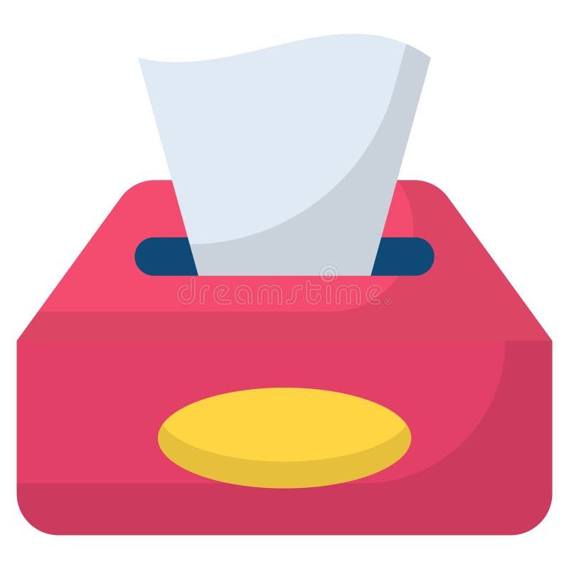 Wipe, Clean, Tissue Flat Icon Stock Vector - Illustration of illness, tissue: 259971635